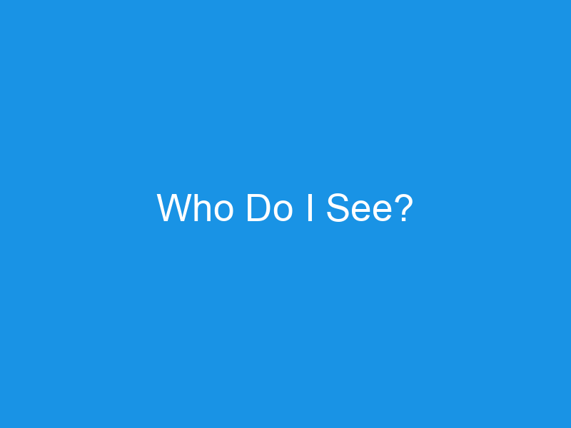 Who Do I See? - Bradford Care Alliance